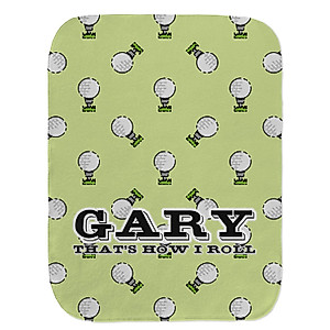 YouCustomizeIt Personalized Golf Burp Cloth - Fleece w/Name or Text