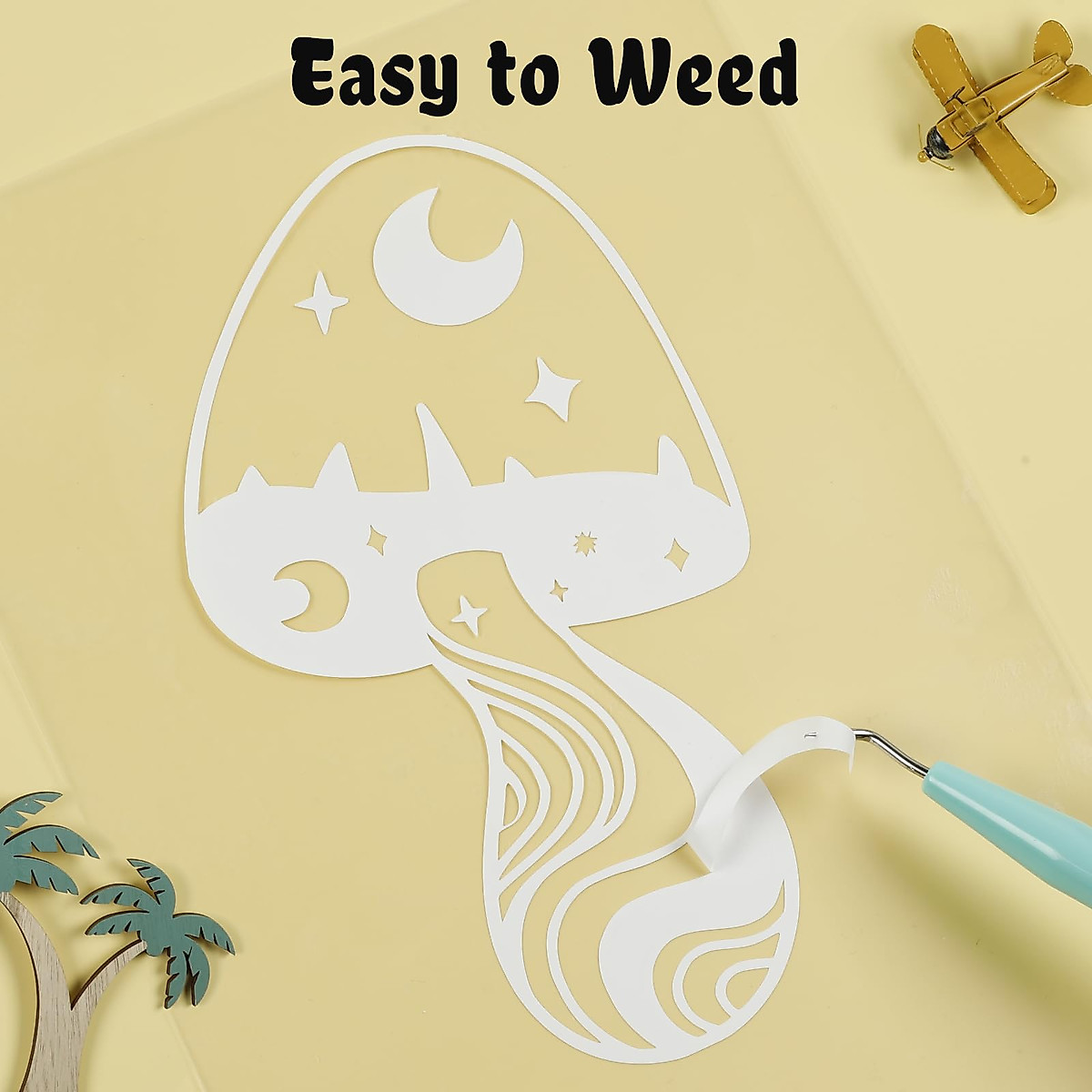 Heat Transfer Vinyl White HTV Rolls - 12" x 15ft White Iron on Vinyl for Cricut & Silhouette Cameo, White HTV Vinyl for Shirts - Easy to Cut & Weed for Heat Vinyl Design