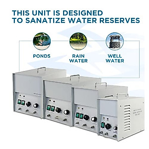 MP-1000 Ozone Generator, Light-Duty Sanitation Ozonator for Water-use with optional oxygen Hook-up, up to 1000 mg/hr