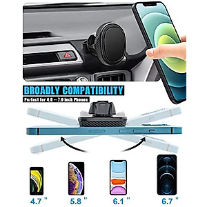 VE VE POWER Car Phone Holder, Air Vent Hands Free Adjustable Phone Stand, Auto Cradles Dashboard Mount for Toyota RAV4 2013-2018, Custom Magnetic Navigation Bracket for All Smartphone, for iPhone