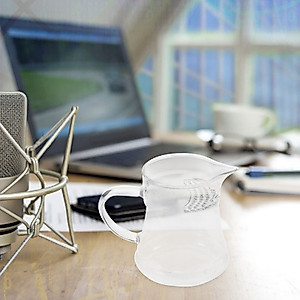 BESTonZON Sharing Glass Tea Cup Tea Fair Cup Chinese Gong Kung Fu Tea Milk Pitcher Cha Hai Tea Fairness Cup Sharing Pitcher Teaware Accessory