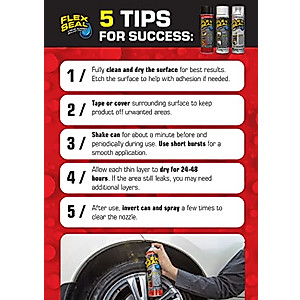 Flex Seal Mini, 3-Pack, White, Stop Leaks Instantly, Waterproof Rubber Spray On Sealant Coating, Travel Size, Perfect for Gutters, Wood, RV, Campers, Roof Repair, Skylights, Windows, and More