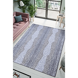 Hand Tufted Traditional Wool Area Rugs by Allen Home | Durable | 100% Wool | Living Room, Dining Room, Bedroom, and Entryway Area Rugs | 8’ x 10’ | Antelope Grey