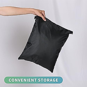 NICESOUL® Outdoor Sofa Set Cover Waterproof Furniture Set Covers PU Coating with Air Vents Adjustable Zippers Patio Conversation Cover Black