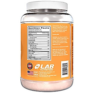 Lab Nutrition Advance Clear Isolate Protein, 100% Whey Protein Powder, Gluten Free, Zero Sugar, Keto Friendly, 25g Protein, 1.70 lb, Peach Mango Flavored - 25 Servings