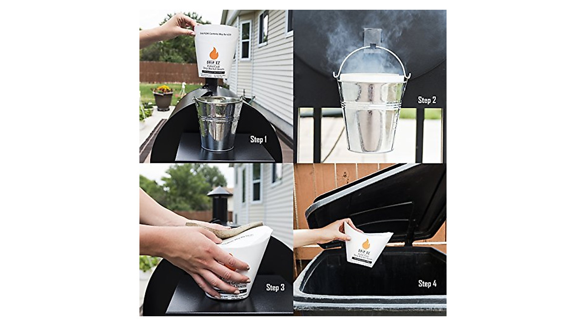 Drip EZ Drip Bucket Inserts (6-Pack) - Easy Pellet Grill Cleanup