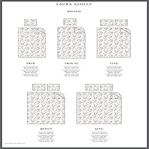 Laura Ashley Home - Full Sheets, Cotton Flannel Bedding Set, Brushed for Extra Softness & Comfort (Rosalie, Full)