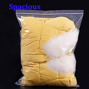 Jumbo Storage Bag 5 Gallon Freezer Bags Zip Easy Food Storage Bag Clear Meal Prep Bag Thick Durable 10 Pcs 17.7" x 23.6"