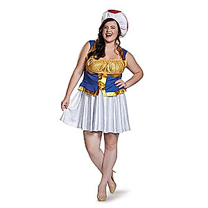 Toad Female Version Costume, Junior (7-9)