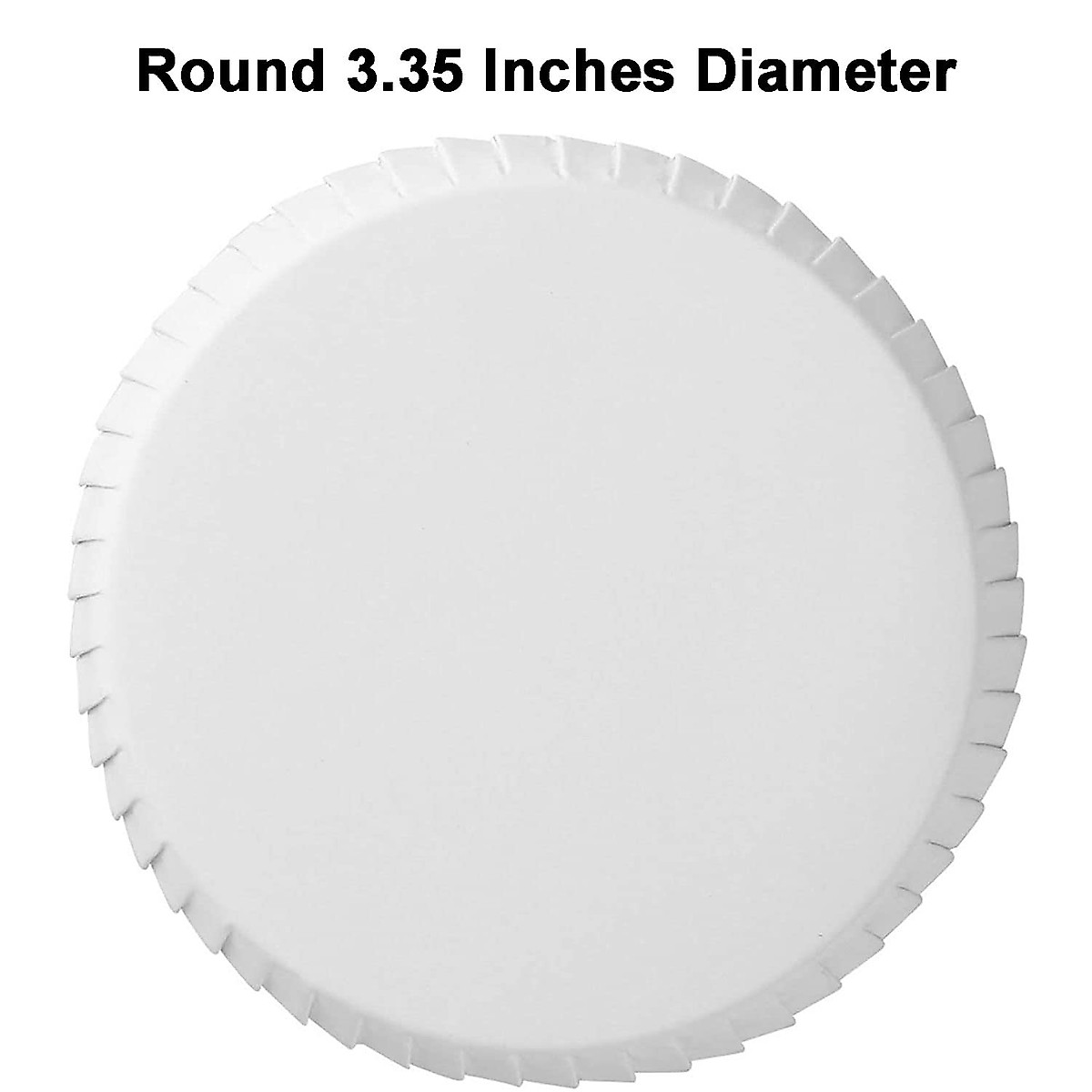 KISSHAKE 100 PCS Disposable Paper Cup Cover Hot Cup Lid Recycled Drinking Lid Coffee Cup Cover for Cafe Hotel KTV Bars, Paper Covers for Glassware, 3.35 Inches Diameter White Paper Cup Lids