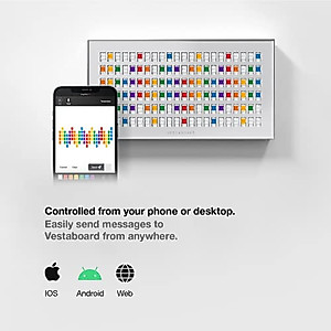 Vestaboard Message Board - Limited Edition White - Inspire From Anywhere With The Beautiful 42” Split-Flap Display