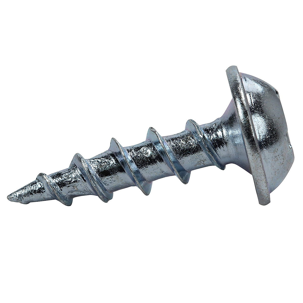 Rok Hardware #8 x 5/8" Coarse Thread Square Phillips Round Washer Head Type 17 Zinc Plated Wood Screws Zinc MDF (100)