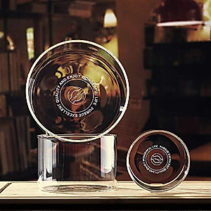 LUXU Glass Salad Bowl Set of 3 Glass,1 of 46OZ Salad Bowl,1 of 29 OZ Mixing bowl,1 of 15 OZ Fruit Bowl