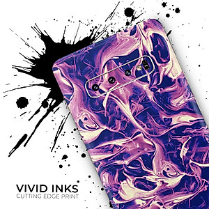 DesignSkinz Liquid Abstract Paint Remix V63 Protective Vinyl Decal Wrap Skin Cover Compatible with The Samsung Galaxy S20 (Screen Trim & Back Glass Skin)