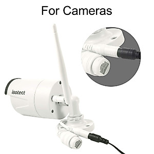 AC to DC 12V 1000mA 1A 10 FT Long Cord CCTV Regulated Power Adapter for Home Security Camera Surveillance System