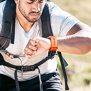 Sport Band Compatible with Apple Watch Ultra 2 Band/Apple Watch Ultra Band for Men, Waterpoof Soft Silicone Apple Watch Band 49mm 45mm 44mm 42mm for Apple Watch Series 9 8 7 6 5 4 SE