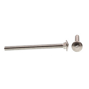 Prime-Line 9063174 Carriage Bolts, 5/16 In.-18 x 4 In., Grade 18-8 Stainless Steel (50 Pack)