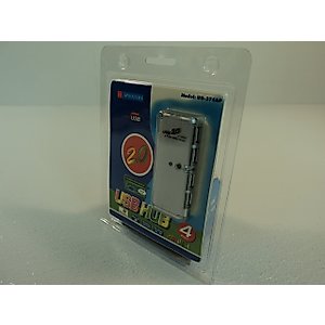 Sprinters Mini 4 Port USB Hub 2.0 Pocket Size Plug and Play UH-374AP