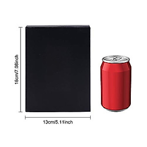 BENECREAT 10 Pack Kraft Paper Drawer Box 20x15x3cm Black Soap Jewelry Candy Snacks Boxes Small Gift Boxes for Wedding Party Favors and Festival Gift Packaging