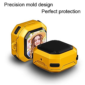 SHUMEI Custom Picture Buds Case Compatible for Samsung Galaxy Buds 2 Pro 2022, Buds 2 2021, Buds Pro 2021, Buds Live 2020 Released Hard PC Shockproof Personalized Case Protective Cover with Keychain