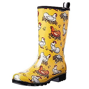 HISEA Women's Rain Boots Waterproof Mid Calf Garden Boots for Women