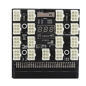 Mining GPU/PSU Power Supply Board 1600W 12V 17x 6pin PCI E Mining Server Power Supply for for DPS 1200FB A/DPS 1200QB A/PS 2751 5Q/PS 2751 LF 1F/HSTSN PL12/DPS 700LB D/PS 2112
