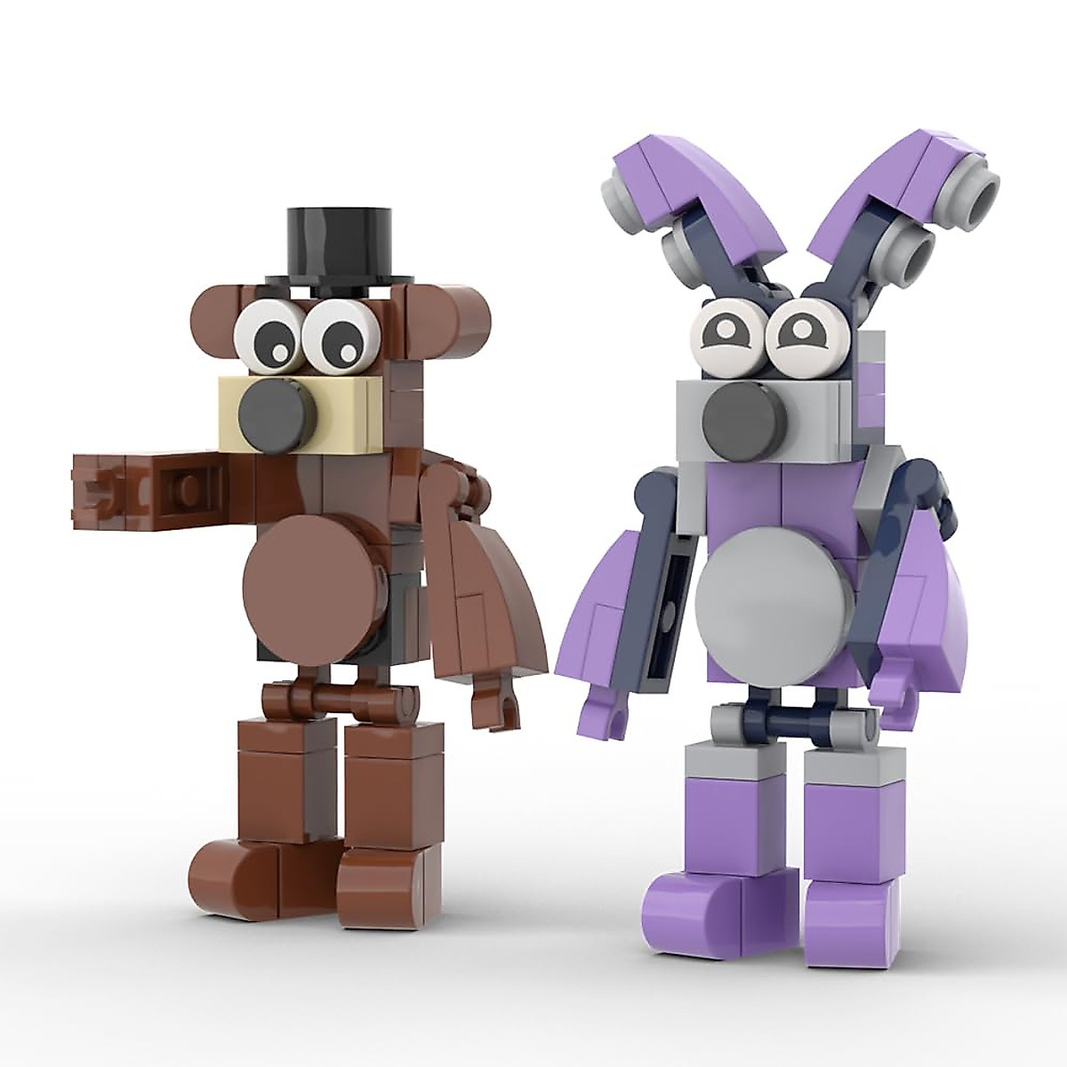 ZAOPET Security Breach Building Block Toys, Horror Five Nights Game Bonnie Chica Foxy Action Figure Model, Fan Collectibles, Suitable for 8+ Children Adult Boy Girl Birthday (205PCS)