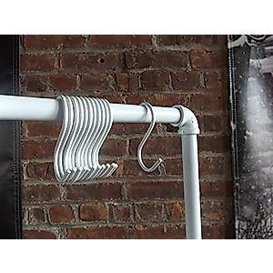 NAHANCO 4" Heavy Duty Steel S-Hook Hanger, White - 12/Carton