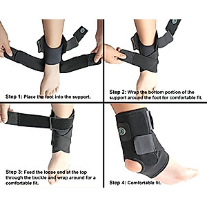 LW Ankle Stabilizer Support Wrap Brace One size - Ankle Protection Injury Recovery Pain Relief