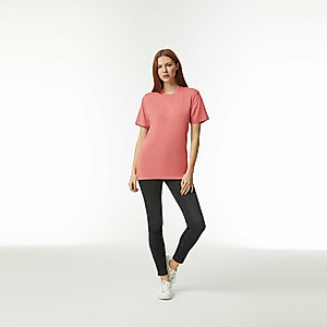 American Apparel Unisex Tri-Blend Track T-Shirt, Style GTR401, 2-Pack, Tri-Coral (2-Pack), Medium