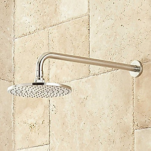 Signature Hardware 931419 Lattimore Shower System with Rainfall Shower Head and Hand Shower - Rough In Included