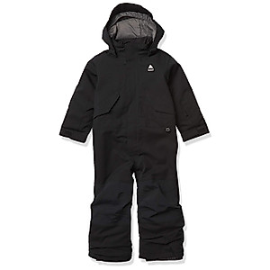 Burton Toddlers' 2L Insulated Waterproof One Piece Snowsuit (True Black, 4T)