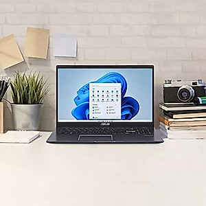 ASUS Newest Ultra Thin Laptop, 15.6” HD Display, Intel Pentium Processor, 640GB SSD(128GB eMMC+512GB PCIe SSD), 4GB RAM, WiFi, Bluetooth, USB, Windows 11 Home S, 1 Year Microsoft 365, Black, JVQ+MP