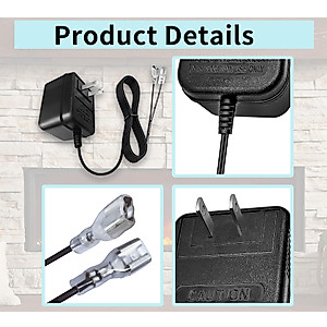 jiooyy 3V AC Power Adapter Compatible with Dexen Fireplace Electronic IPI Pilot Ignition Control Module 593-593, 593-593A, AC593, W707-0002, SRV593-593, 351, HPC351