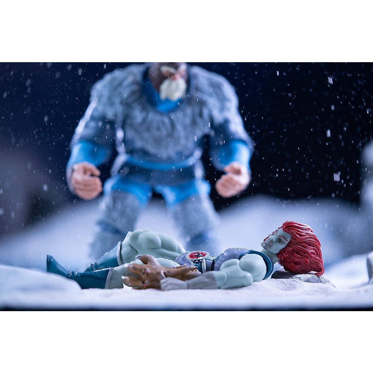 Super7 ULTIMATES! Thundercats Lion-O (Hook Mountain Ice) - 7" Thundercats Action Figure with Accessories Classic Cartoon Collectibles and Retro Toys