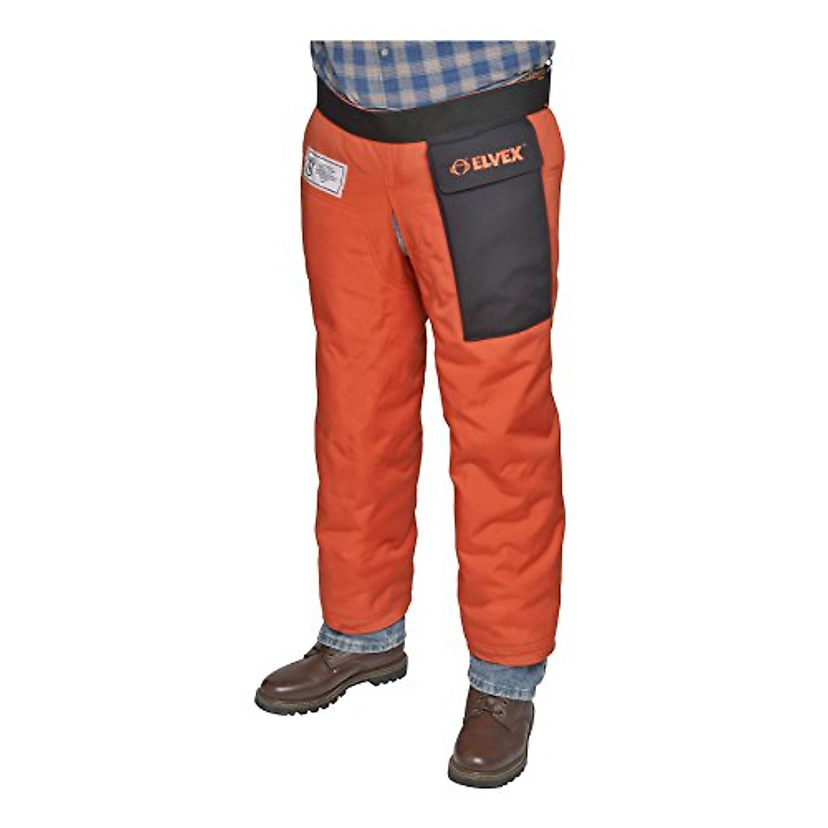 Delta Plus - WELJE9136Z JE-9136Z ProChapsZ 1000 Denier Wrap Around Calf Protection with Zipper, 36" Length from Waist, Orange