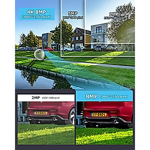 4K 8MP Outdoor PTZ IP POE Camera with Pan Tilt 20x Optical Zoom & Human Vehicle Detection, Speed Dome Security Camera with 320ft IR Night Vision, Auto Tracking, 2-Way Audio (Compatible for Hikvision)