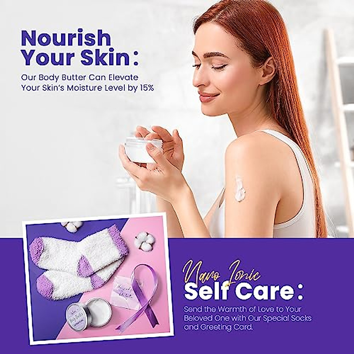 Get Well Soon Gift Sets for Women | Self Care & Stress Relief & Thank You | Deluxe Lavender Gift Basket Care Package | Tumbler, Socks, Soap, Candle, Body Butter, Bath Salts
