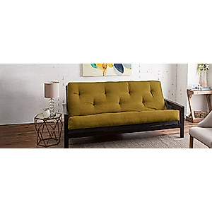 Trupedic Futon Mattress for Floor or Frame - Plush Foldable Sofa Bed for Adults & Kids - Portable Convertible Foam Futon for Dorm Room, Camping, Office - Frame Not Included (5” Thickness, Full Size)