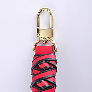 IBWell for LV Neonoe Beaubourg Hobo Bucket Bags with Premium Original Hardware without Logo,12/18 inches Top Handle Braided Handle Strap Replacement(Red)