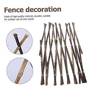 OFFSCH Corrosive Decorative Fence Screen for Garden Yard with Gate Stylish Outdoor Fence for Enhanced Privacy and Aesthetic Appeal