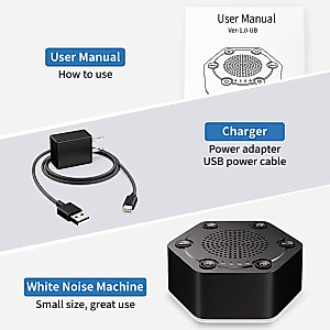 WowSleep High Fidelity White Noise Sound Machines with 30 Unique Non-Looping Soothing Sounds 12 Colors Night Light 4 Timers 10-Level Brightness 32-Level Volume and Memory Function