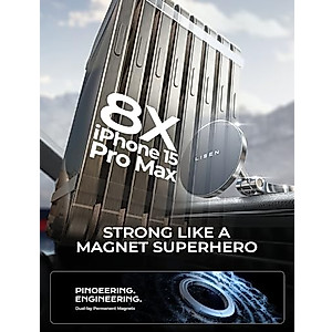 LISEN for Magsafe Car Mount Charger 15W, [360° Rotation] iPhone Wireless Car Charger Magnetic Foldable Car Phone Holder, for Dashboard Magsafe Charing Mount Fits iPhone 15 14 13 12 Pro Max Plus