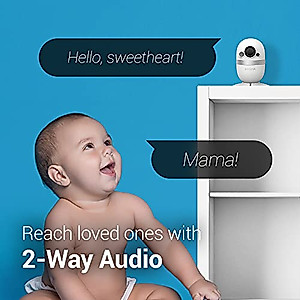 Bosma CapsuleCam Pro Baby Monitor, Indoor Security Camera with Phone app, 1080p HD WiFi Camera with 2 Way Audio, 162° Super Wide Angle, Color Night Vision, Motion & Sound Detection, Free Local Storage