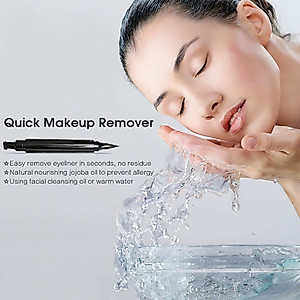 BONNIESTORE Winged Eyeliner Stamp 2 Pack,Dual-ended Eyeliner Stamp for Perfect Wing Cat Eyes,Long Lasting Liquid Eyeliner Pen Waterproof Smudge Proof Smudge Proof for All Eye Shapes