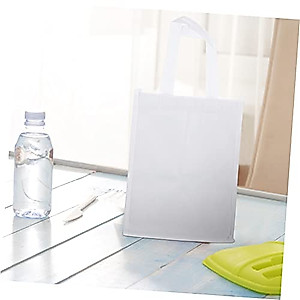 SWOOMEY 5pcs Insulation Bags Grocery Shopping Bags Disposable Cooler Sealer Bags Hot Cold Bag Cake Delivery Bags Grocery Carrier Bags Non-woven Fabric White Small Cooler Bag