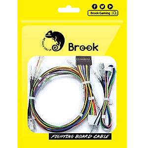 Brook Fighting Board Cable - 20-Pin Button and Joystick Harness with 4-Pin Button Harness, Button Joystick Harness DIY Builds/Arcade Stick/Fighting Board Accessories
