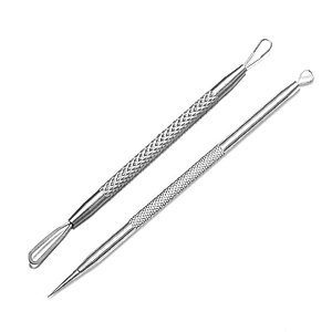 Blackhead Remover, 2 PCS Pimple Popper ，Stainless Steel Pimple Extractor Blackhead Removal Tool Risk Free Treatment for Blemish,Whitehead Popping