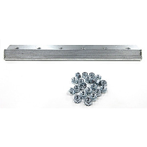 Strivide - Strip Curtain Door Hardware - Commercial Industrial Strength Universal Jamb or Wall Mount Strip Door Hanger, 14 ga Galvanized Steel Plastic Strip Door Hanger - 4 Foot Section