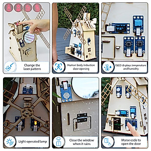 STRAYSNAIL Smart Home Starter Kit for Arduino Project, DIY Home Automation Kit for Beginner Teens Adults, Programmable Electronic Kits for Learning and Teaching